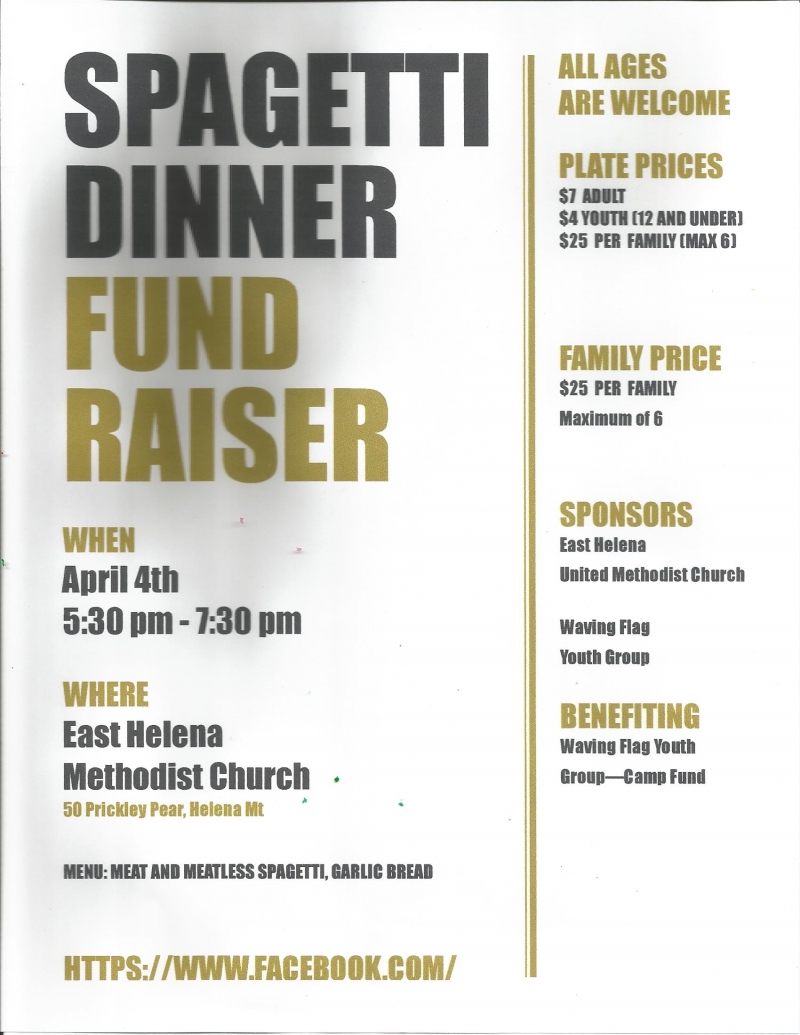 Fundraising Dinner Flyer